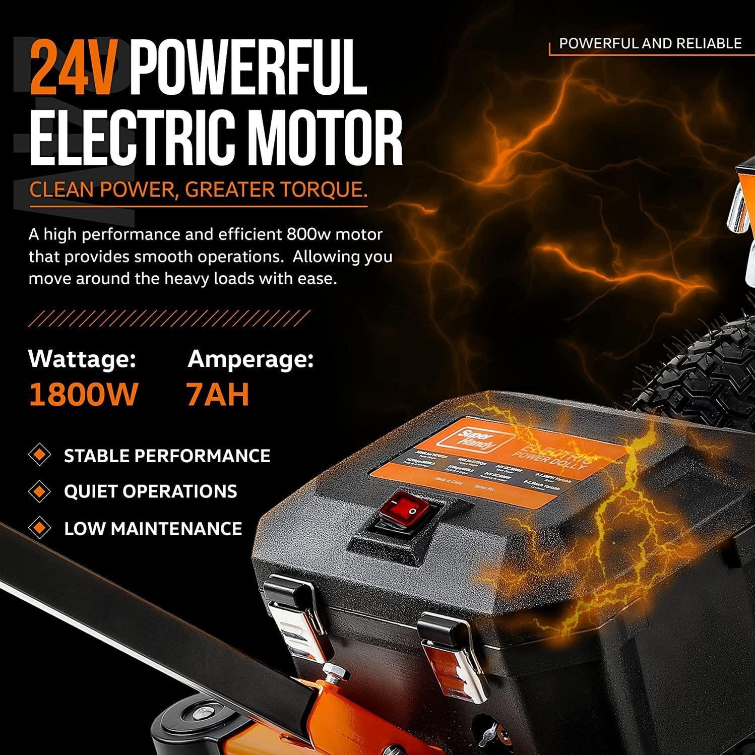 Pre-Owned SuperHandy Electric Trailer Dolly - 3,600 lbs Towing Capacity ...